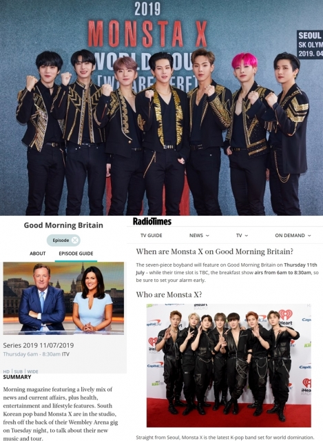 MONSTA X and 11th, a live appearance of the famous TV show 'Good ...